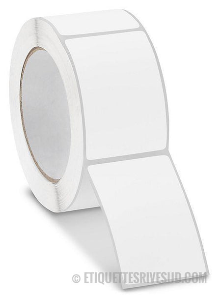Étiquettes adhésives de masquage – 2 x 3 po - 500 étiquettes par roule